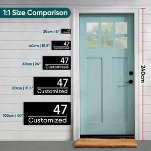 Modern House Number Sign|custom Door Signs | Unique Laser Cut Numbers ...