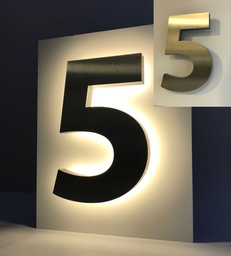 Backlit House Number, Hotel Room Numbers Sign, Custom House Number ...