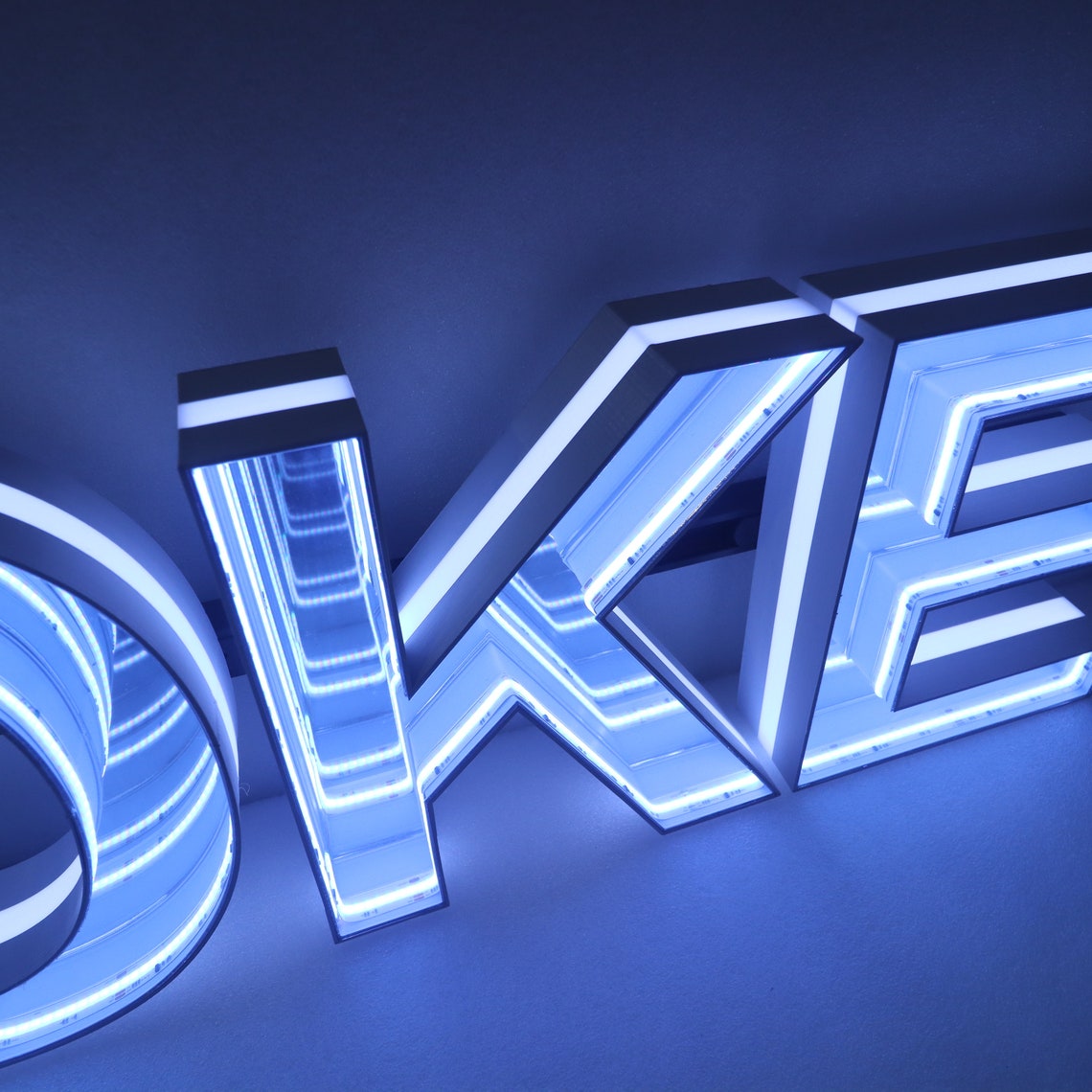 Custom Infinity Mirror Sign,led Track Letters, 3D Infinity Mirror Sign ...