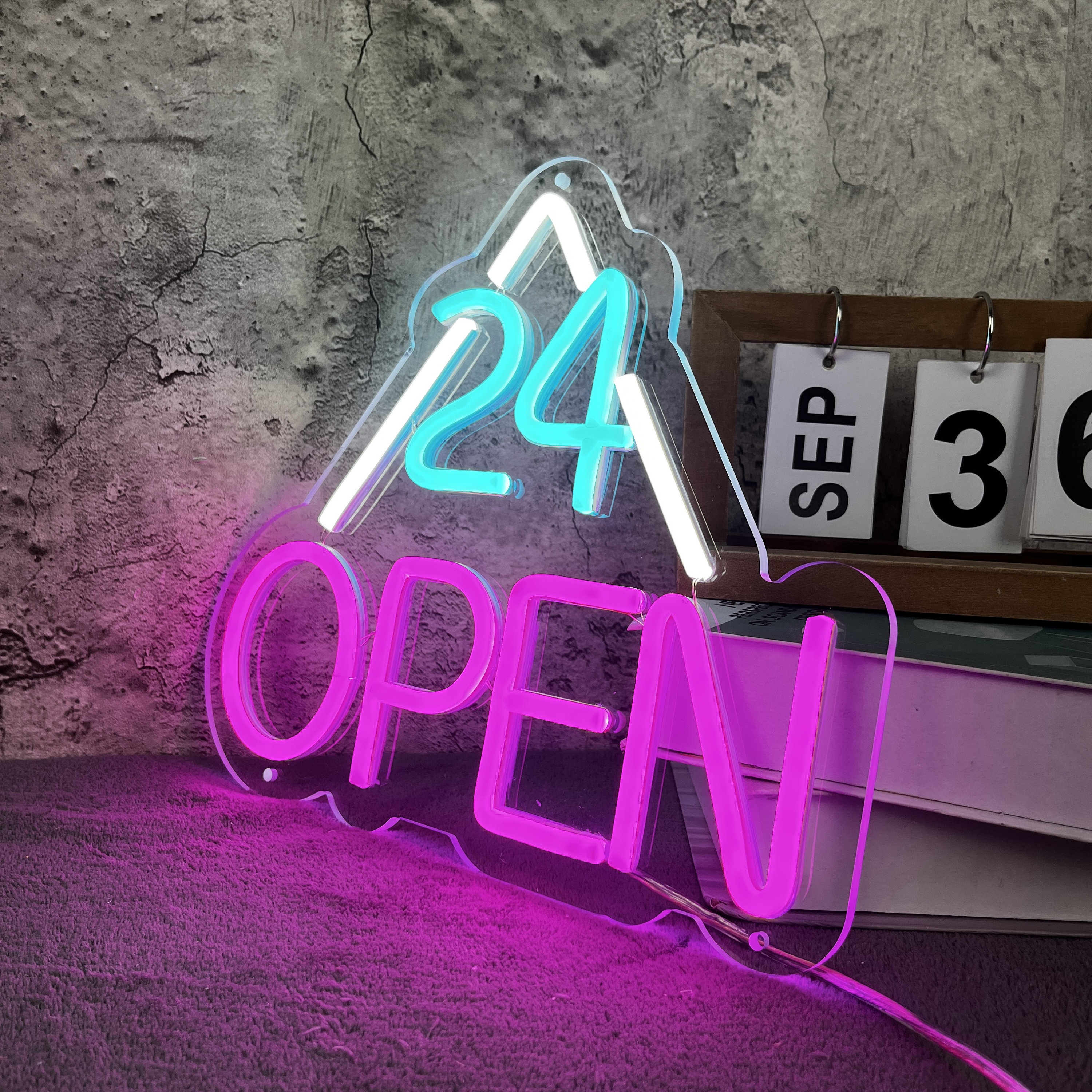 24 House Open Sign| Business Logo Sign|open Led Neon Light |open Sign ...