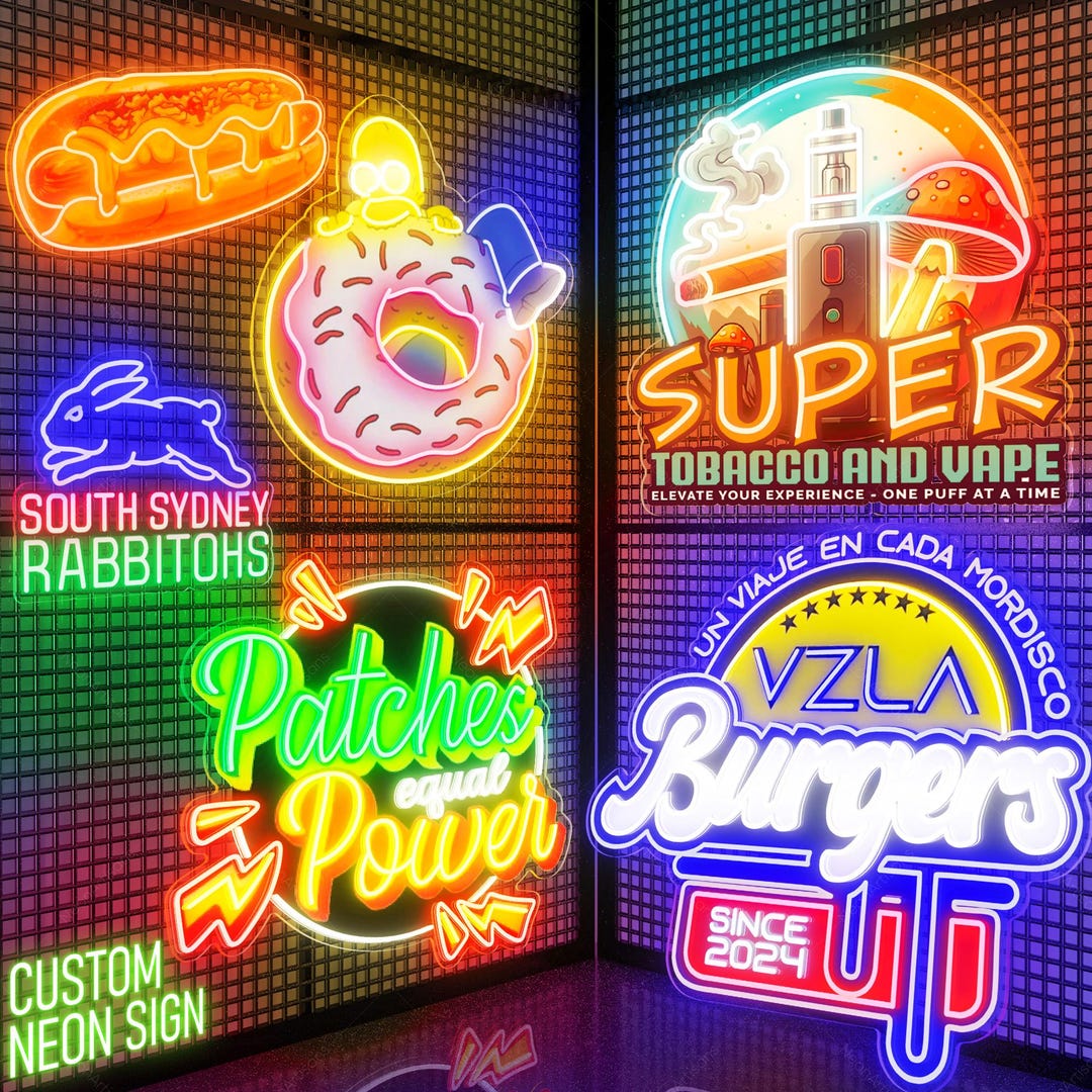 Custom Logo Neon Sign,neon Sign,unique Hand Crafted Led Neon Sign ...