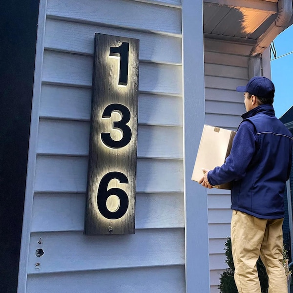 Solar Power House Numbers - Etsy