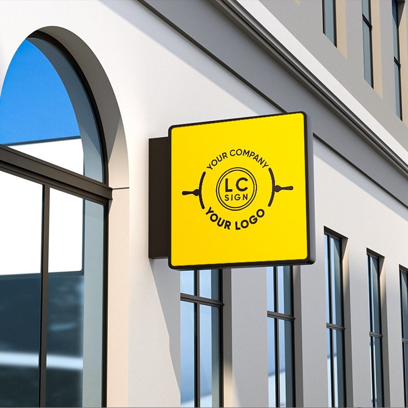 Custom Business Sign,led Light Box,outdoor Logo Signage ,double Sided ...