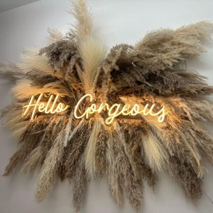 Custom Neon Sign,beauty Spa Neon Sign,pampas Grass Neon Sign for Nails ...