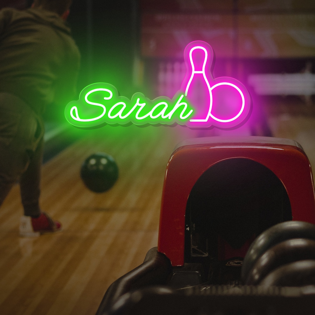 Bowling Neon Sign, Bowling Led Sign, Custom Neon Sign, Best Gifts ...
