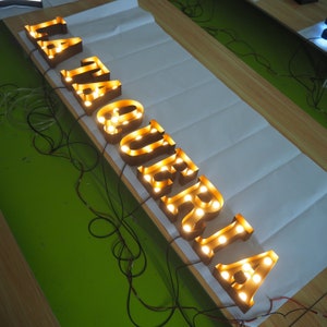 Rustic Metal Letter ,custom Marquee Signs,business Sign,vintage Sign ...