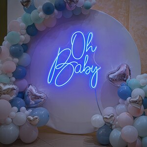 Oh Baby Neon Sign,custom Neon Sign,personalized Neon Sign for Baby,neon ...