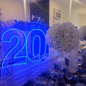 Light up Neon Sign Number,marquee Neon Sign Number,3ft 4ft RGB Neon ...