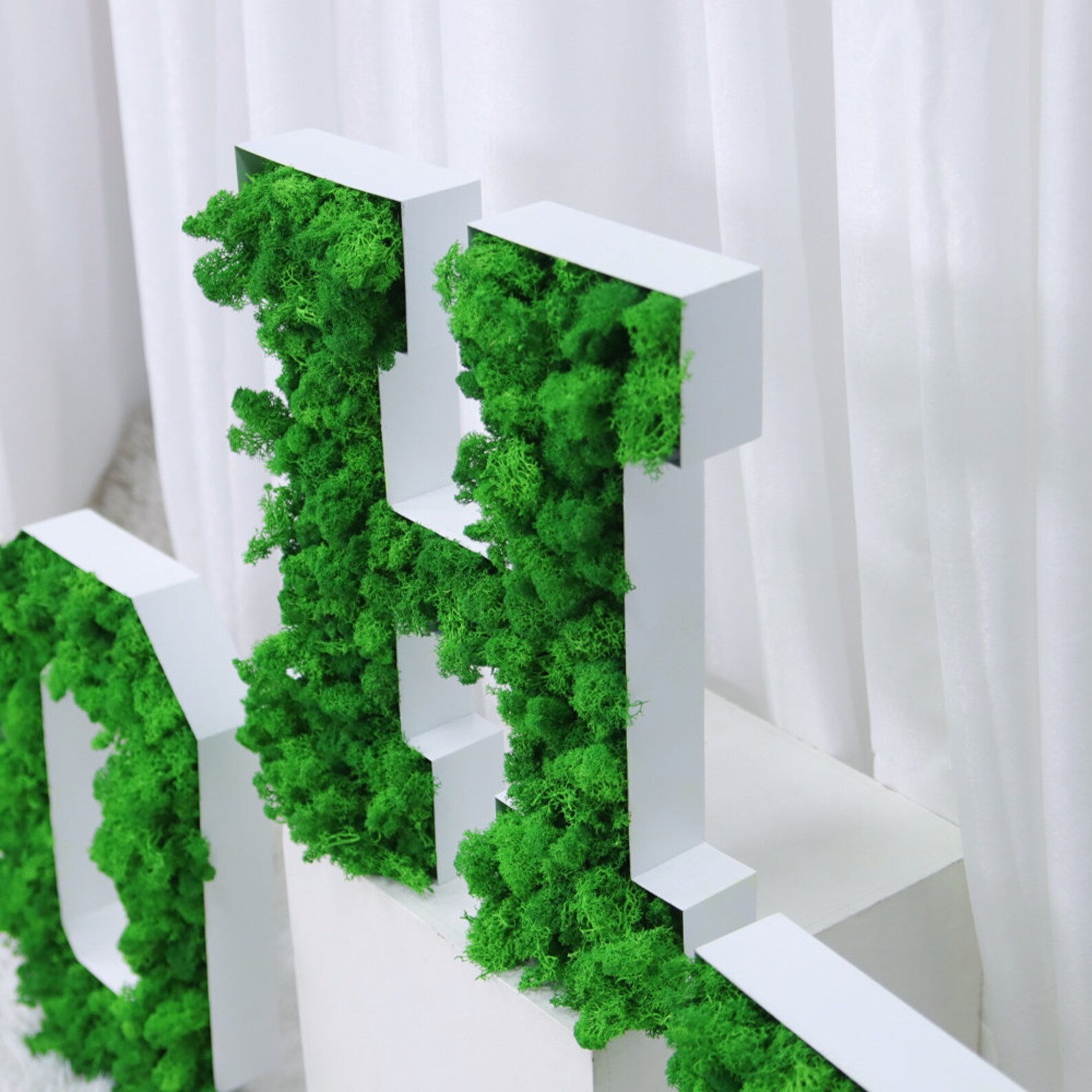 Wall Moss Logo Decor|custom Moss Sign| Moss Letter|custom Moss Logo ...