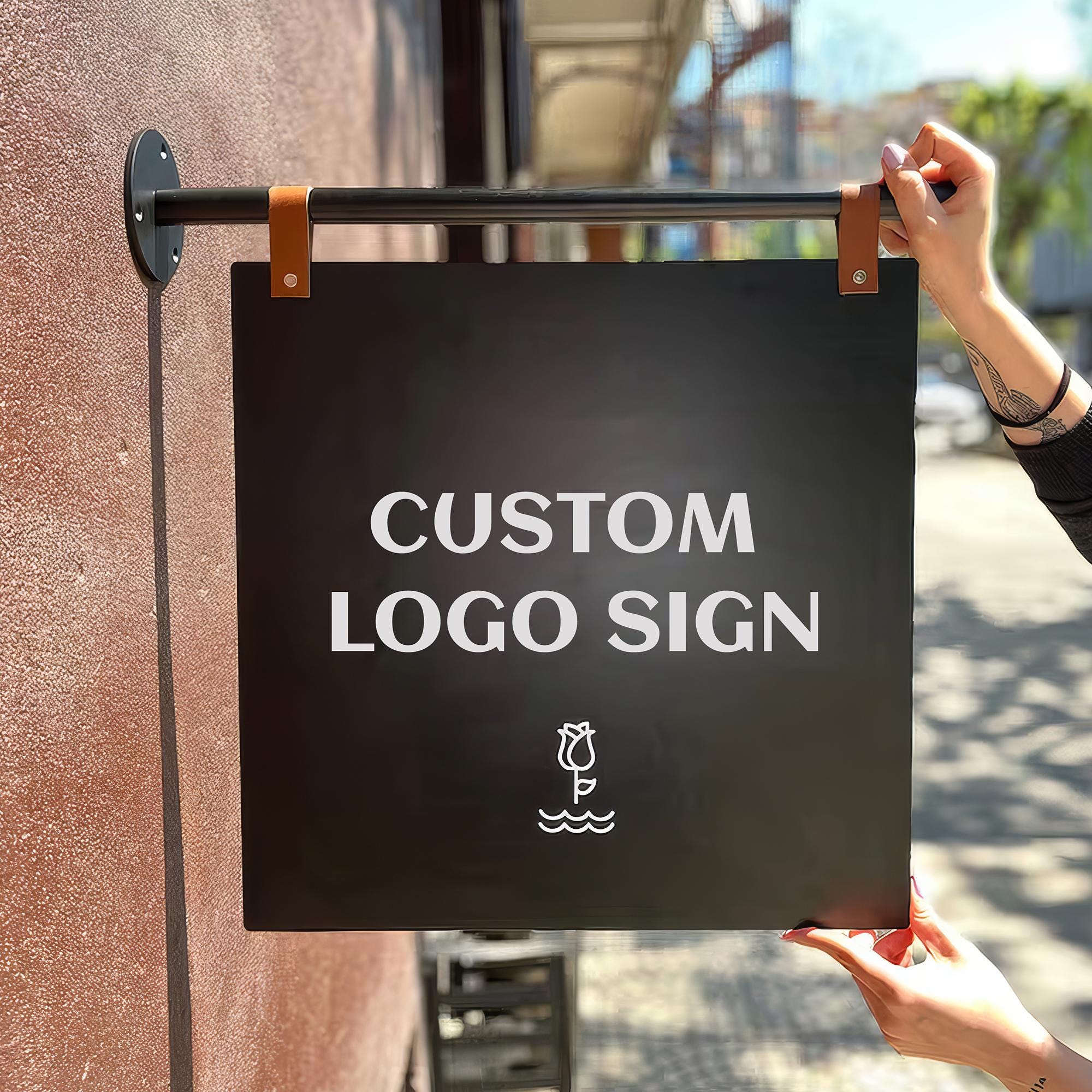 Outdoor Hanging Sign,metal Blade Sign, Custom Storefront Sign,business ...