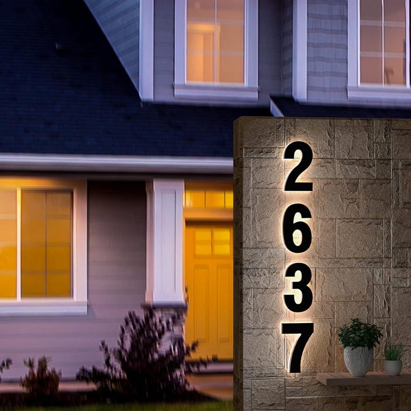 Light up Address Numbers - Etsy