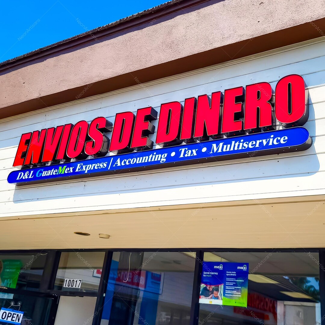 Outdoor Sign,business Custom Led Sign,storefront Illuminated Company ...