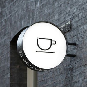 Custom Business Sign,led Light Box,outdoor Logo Signage ,double Sided ...