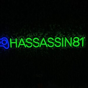 Custom Youtube Neon Sign, Youtuber Name Neon Sign, Custom Youtube Sign ...
