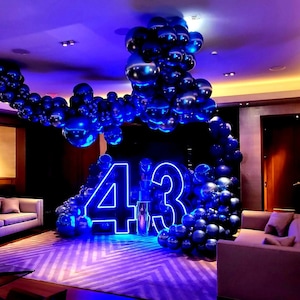 Light up Neon Sign Number,marquee Neon Sign Number,3ft 4ft RGB Neon ...