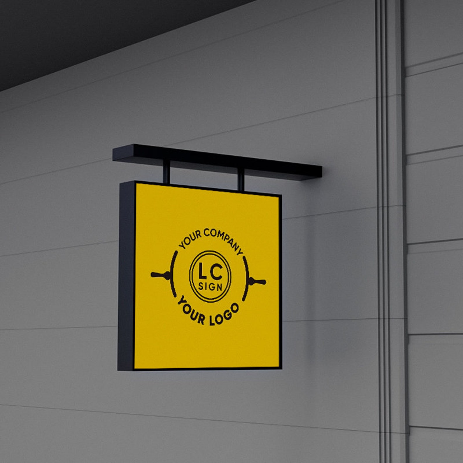 Custom Business Sign,led Light Box,outdoor Logo Signage ,double Sided ...