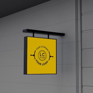 Custom Business Sign,led Light Box,outdoor Logo Signage ,double Sided ...