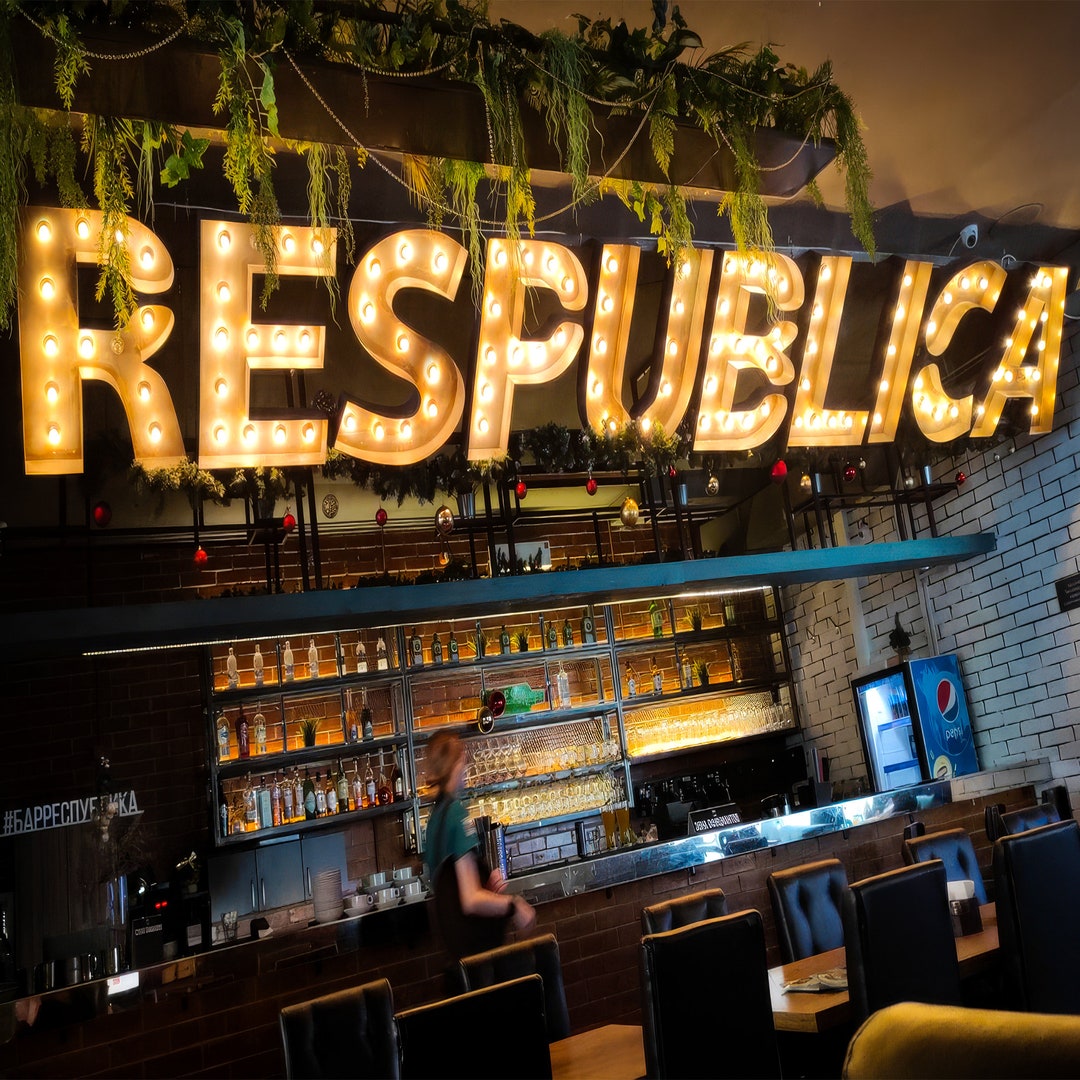 Retro Box Letter Signage,marquee Signs,business Sign,vintage Letter ...