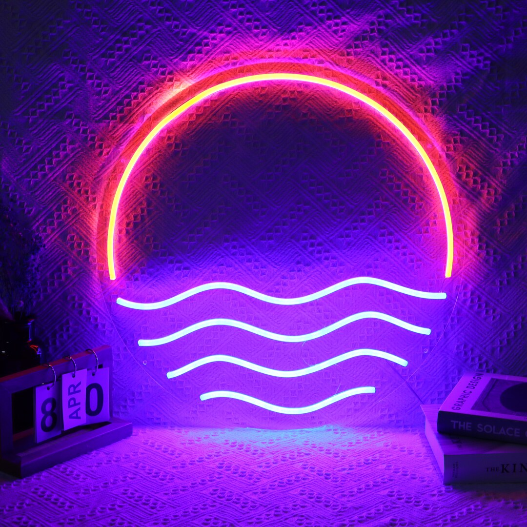 Sunset Neon Sign, Sunset Neon Light, Sunset Led Sign, Sunset Wall Decor ...
