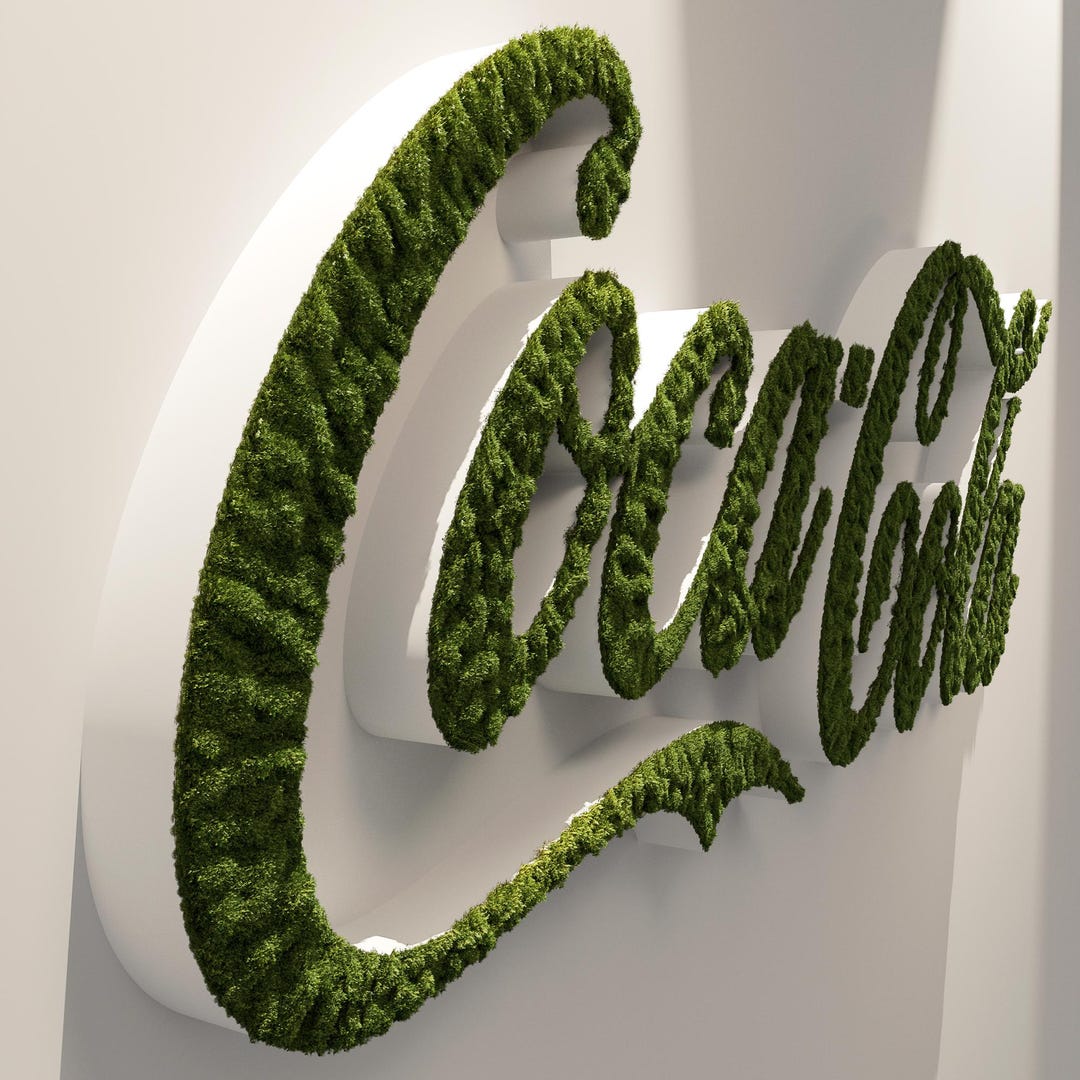 Moss Letter|custom Moss Logo|custom Moss Sign|custom Green Wall Logo ...