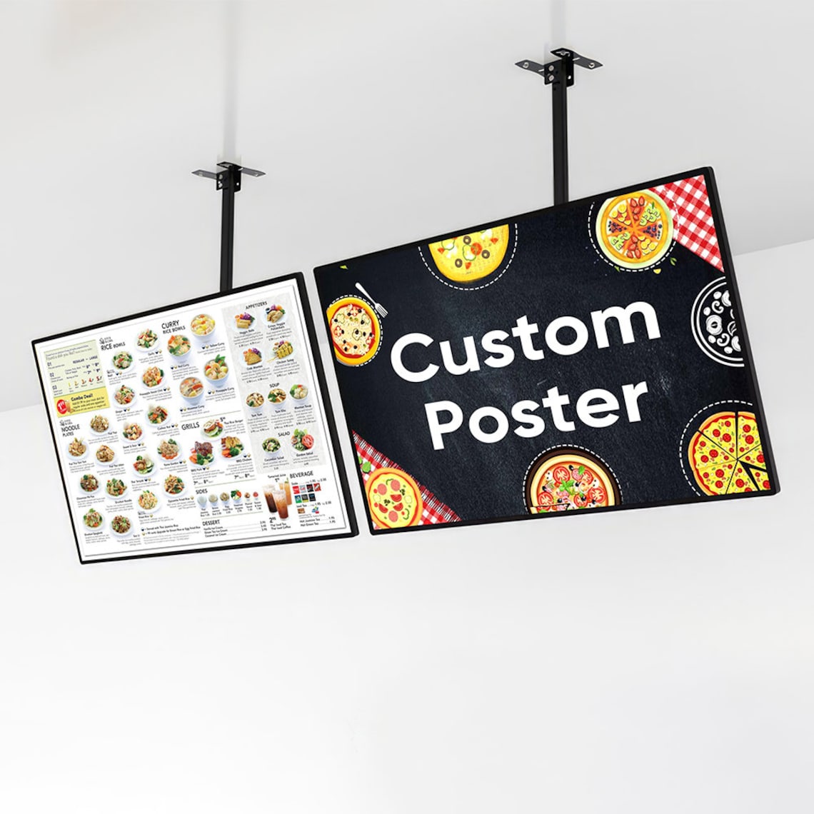 LED Frame Advertise Light Box, Restaurant Advertising Wall Mount Menu ...