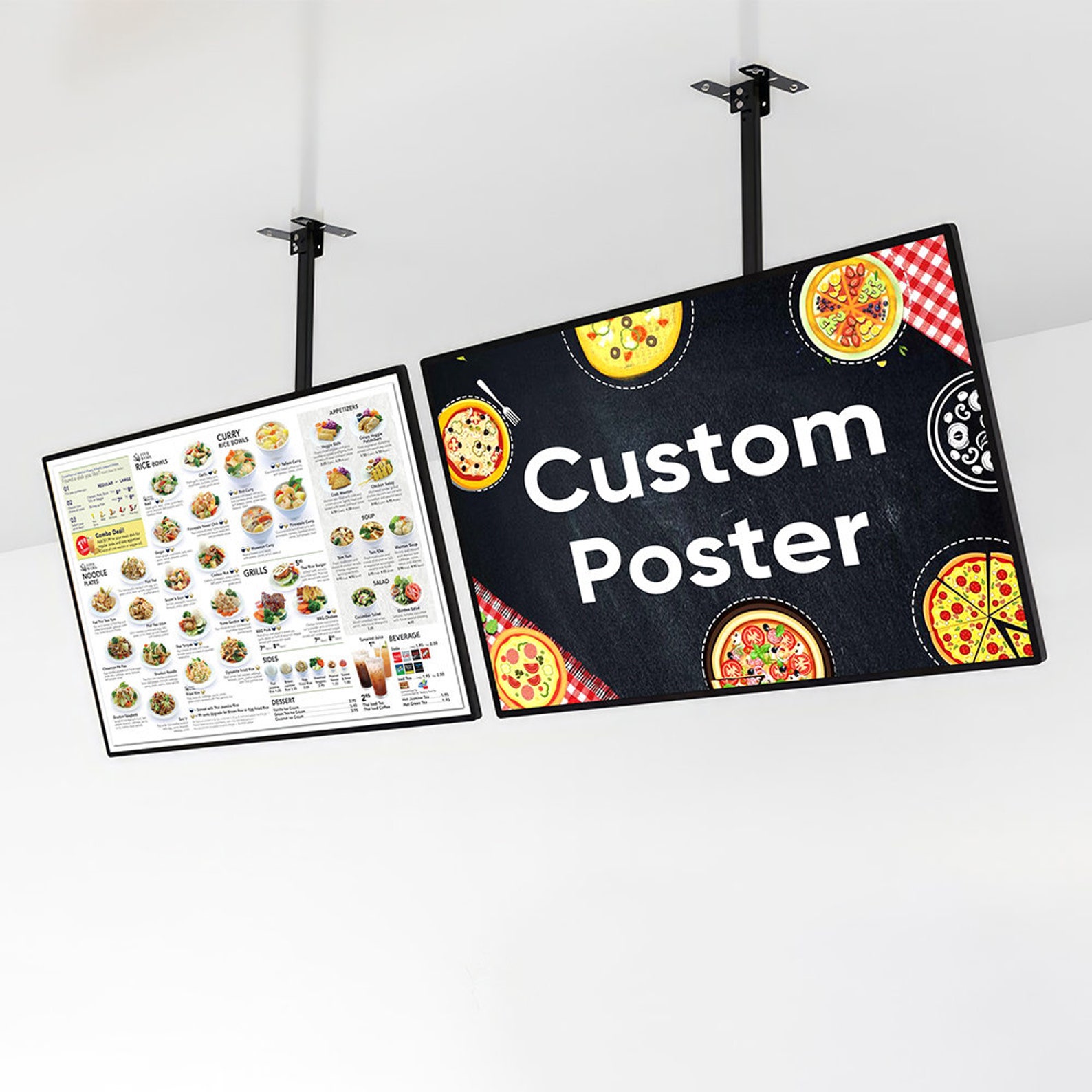LED Frame Advertise Light Box, Restaurant Advertising Wall Mount Menu ...