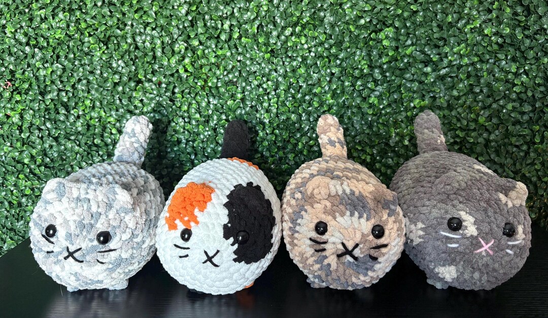 Crochet Chonky Loaf Cat Plushies - Etsy