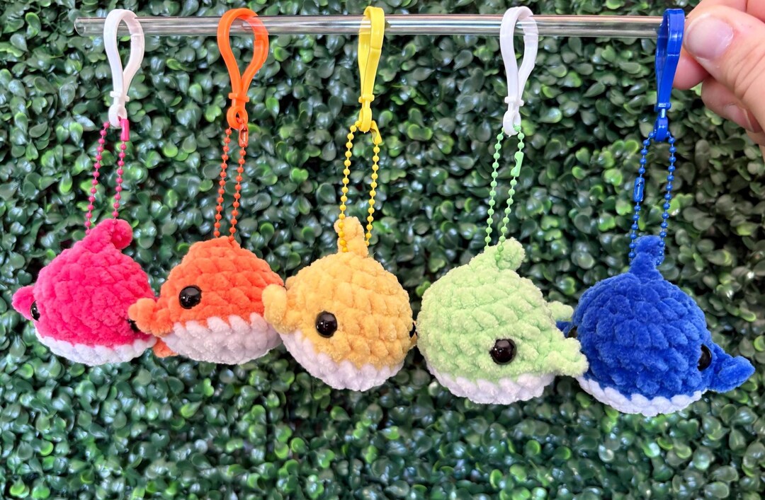 Crochet Baby Shark Keychains - Etsy