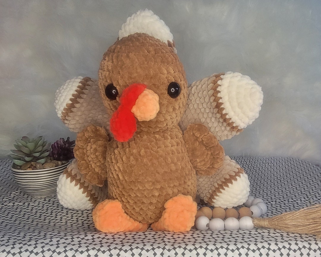 Crocheted Turkey Amigurumi Plushie - Etsy