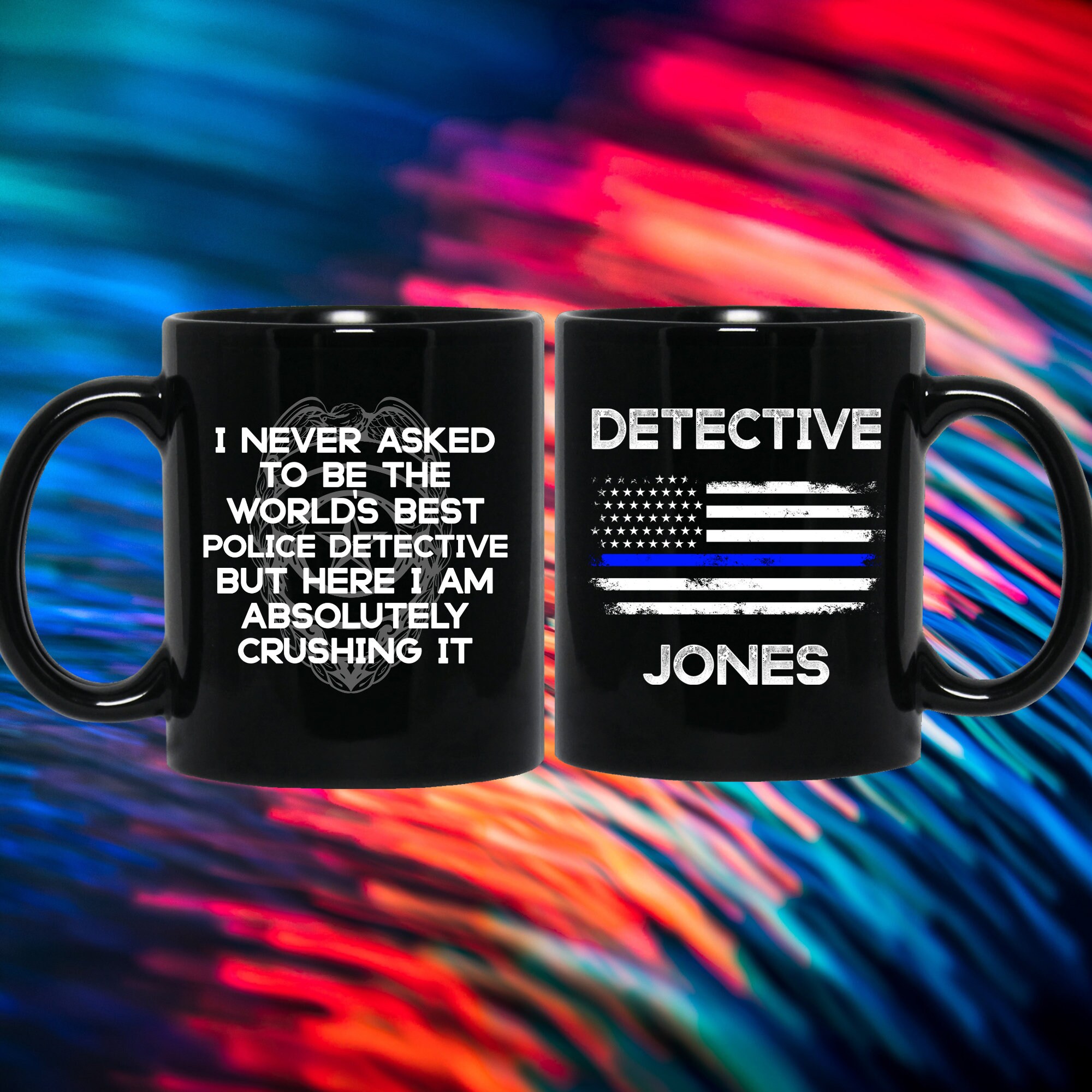 Personalized World's Best Police Officer Lieutenant Sergeant Captain ...