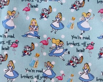 Alice Fabric Alice in Wonderland Fabric Cartoon Fabric Anime Cotton ...