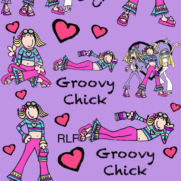 Groovy Chicks Retro - Etsy