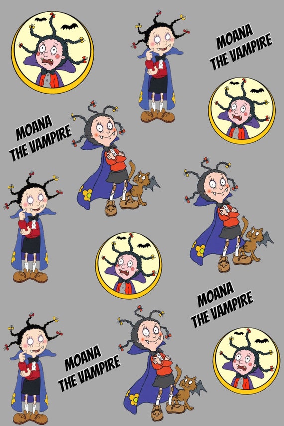 Moana the Vampire Cotton Fabric - Etsy