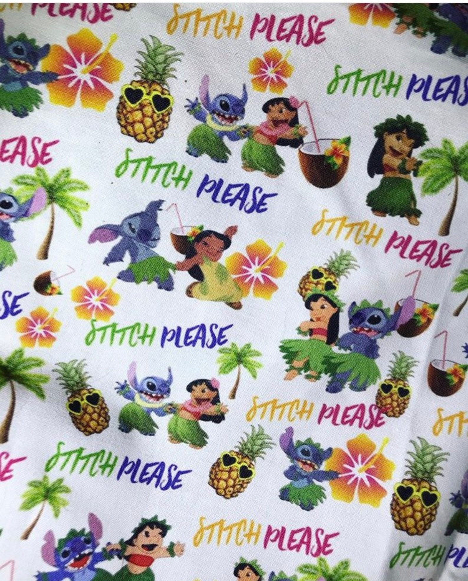 STITCH PLEASE. Lilo and Stitch Fat Quarter Fabric - Etsy