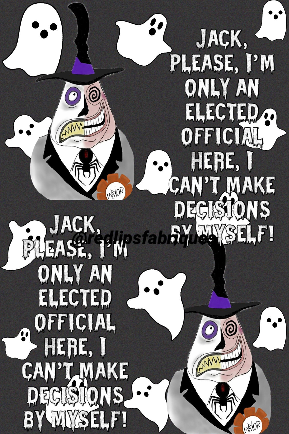 Nightmare Before Christmas Mayor Makeup