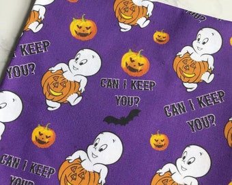 Casper Cotton Fabric by the Yard Character Halloween Casper Let's Boo ...