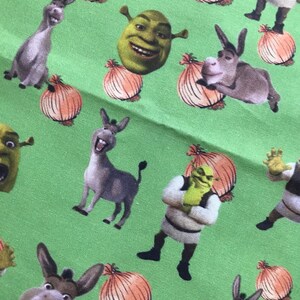 Shrek 100% Cotton Fabric - Etsy