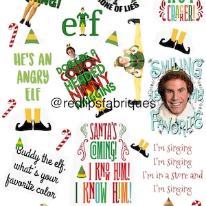 Buddy the Elf Christmas 100% Cotton Fabric - Etsy