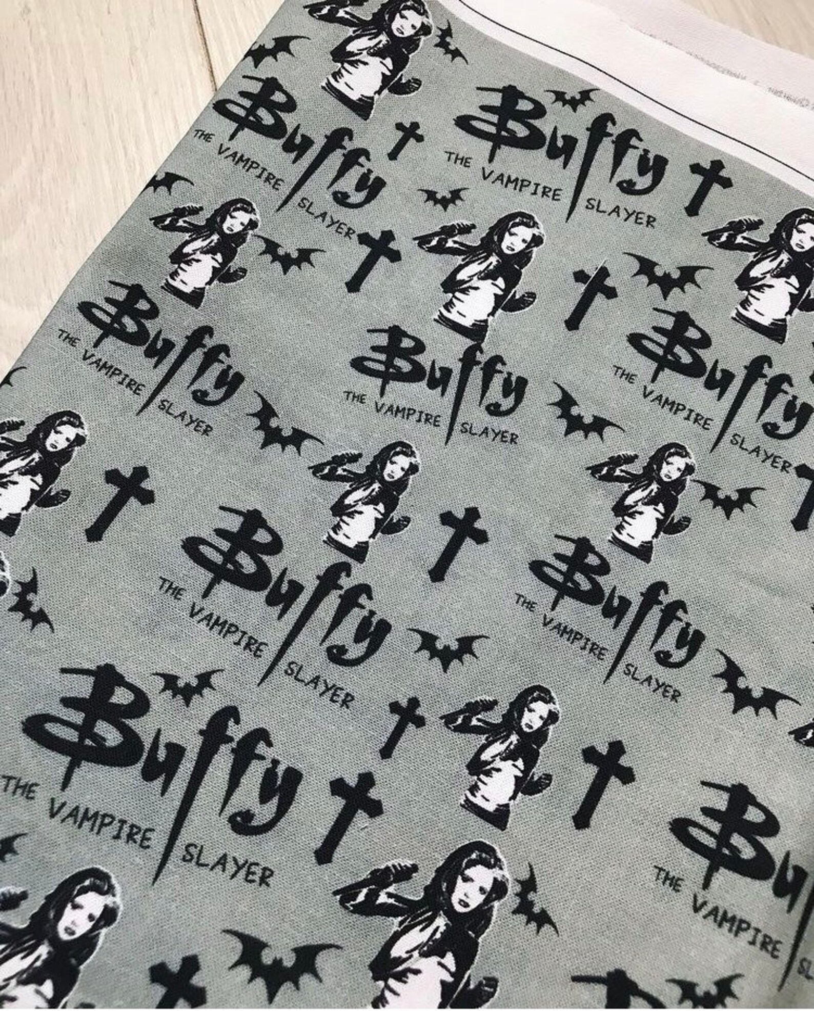 Buffy the Vampire Slayer Cotton Fabric - Etsy