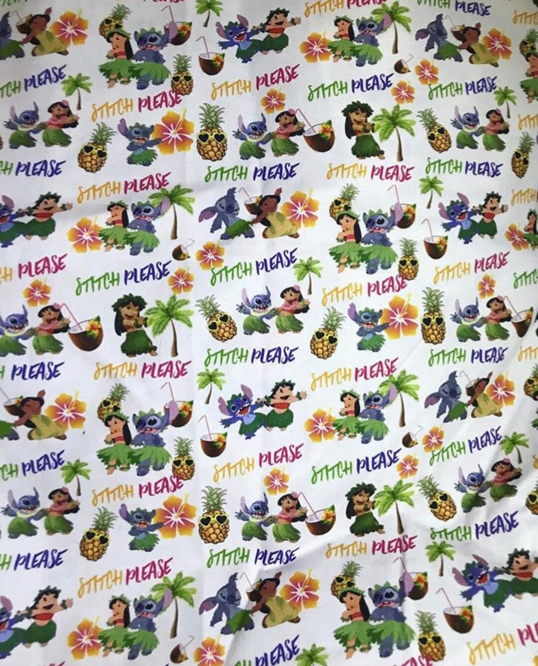 STITCH PLEASE. Lilo and Stitch Fat Quarter Fabric - Etsy