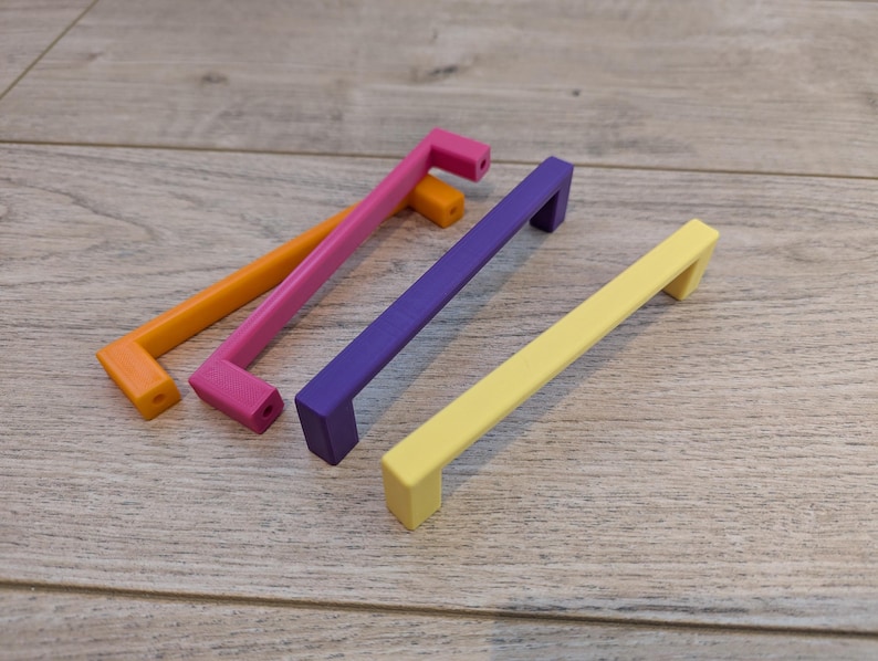 Coloured Wardrobe or Drawer Handles (ideal for Ikea Furniture, Custom ...