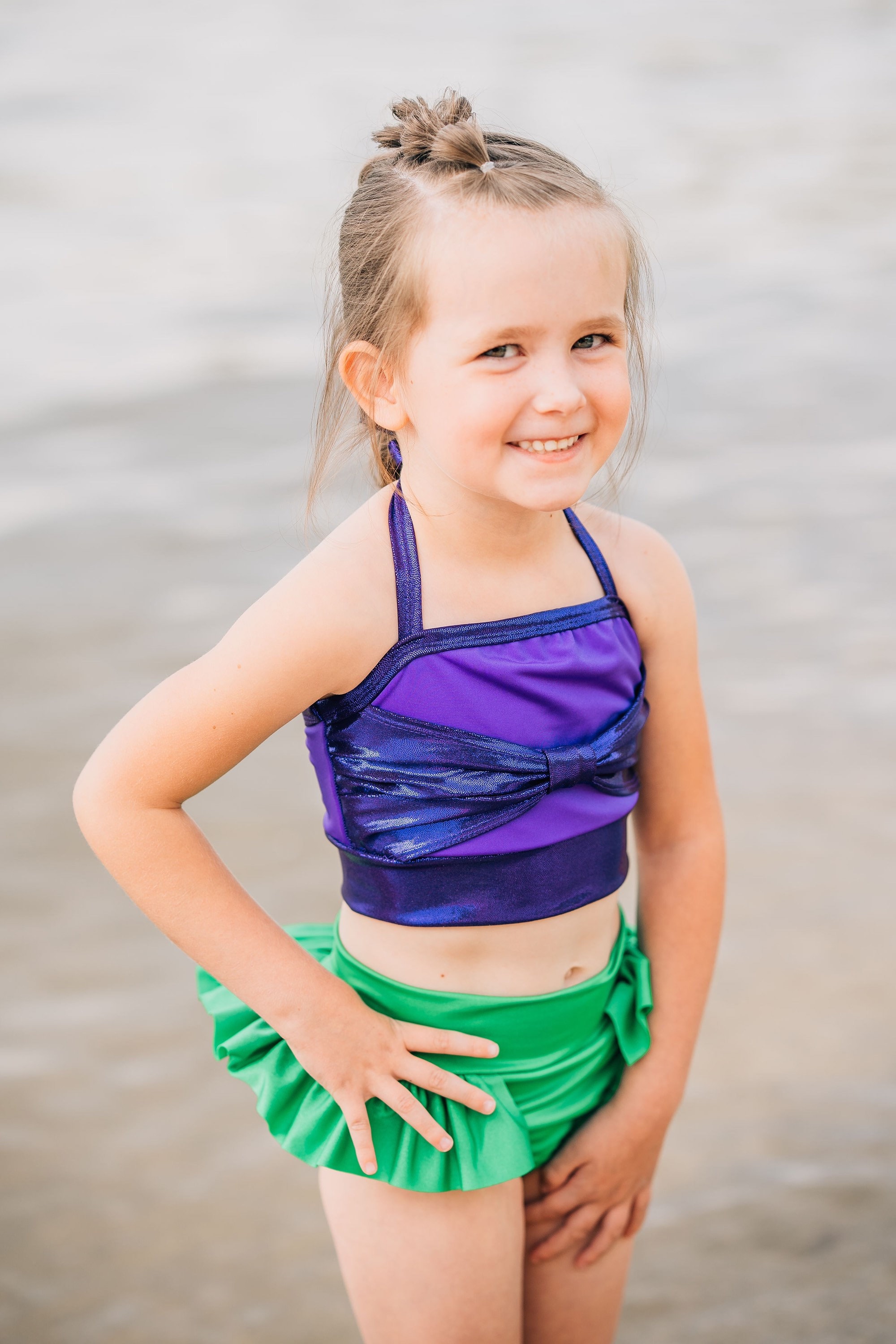 The Mermaid Princess Swimsuit Two Piece Style Disney Etsy