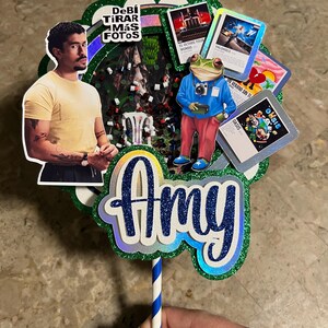 Debi Tirar Mas Fotos Inspired 3D Cake Topper | Bad Bunny Cake Topper ...