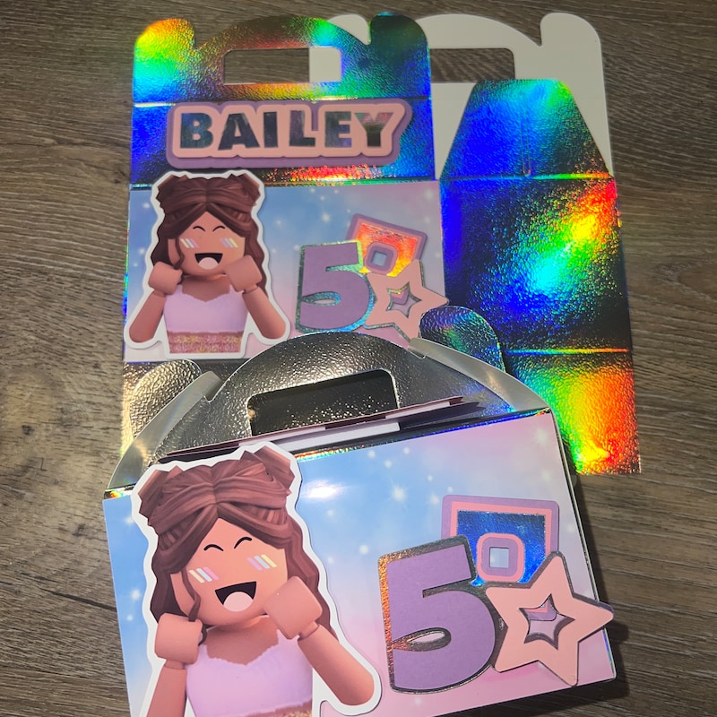 Roblox Girl Party Favors Templates - Etsy