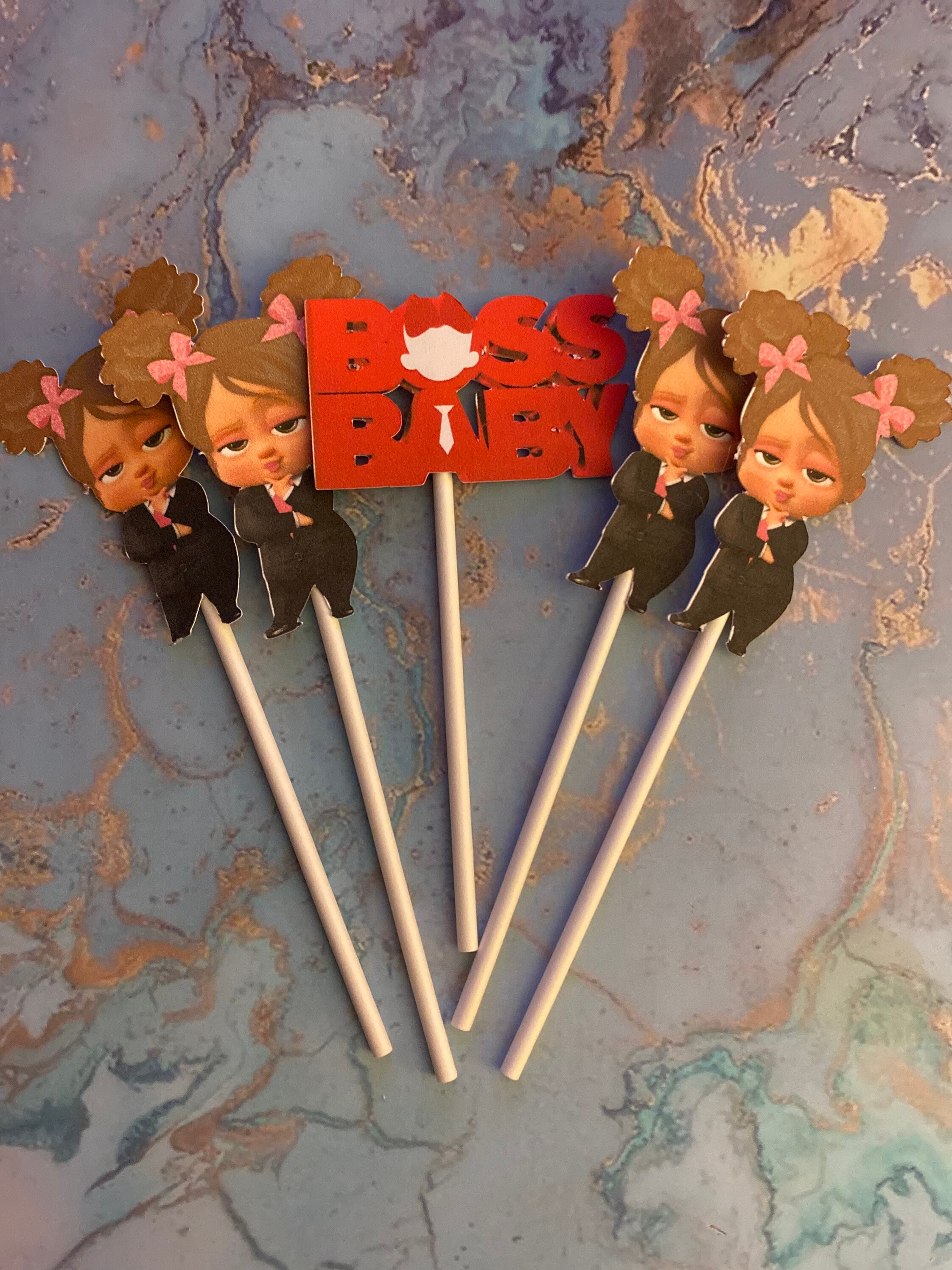 Boss Baby-boss Girl-boss-girl Boss Baby Cupcake Topper - Etsy