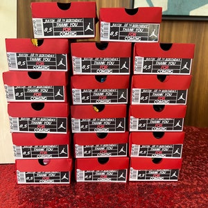 3 Count Mini Sneaker Shoe Box, Shoe Boxes, Sneaker Gift Box, Mini Shoe ...