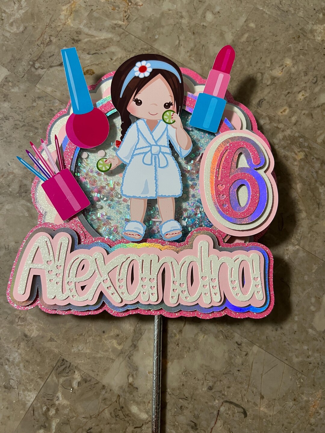 Spa Theme Cake Topper Custom Cake Topper Order New Theme Cake Topper - Etsy