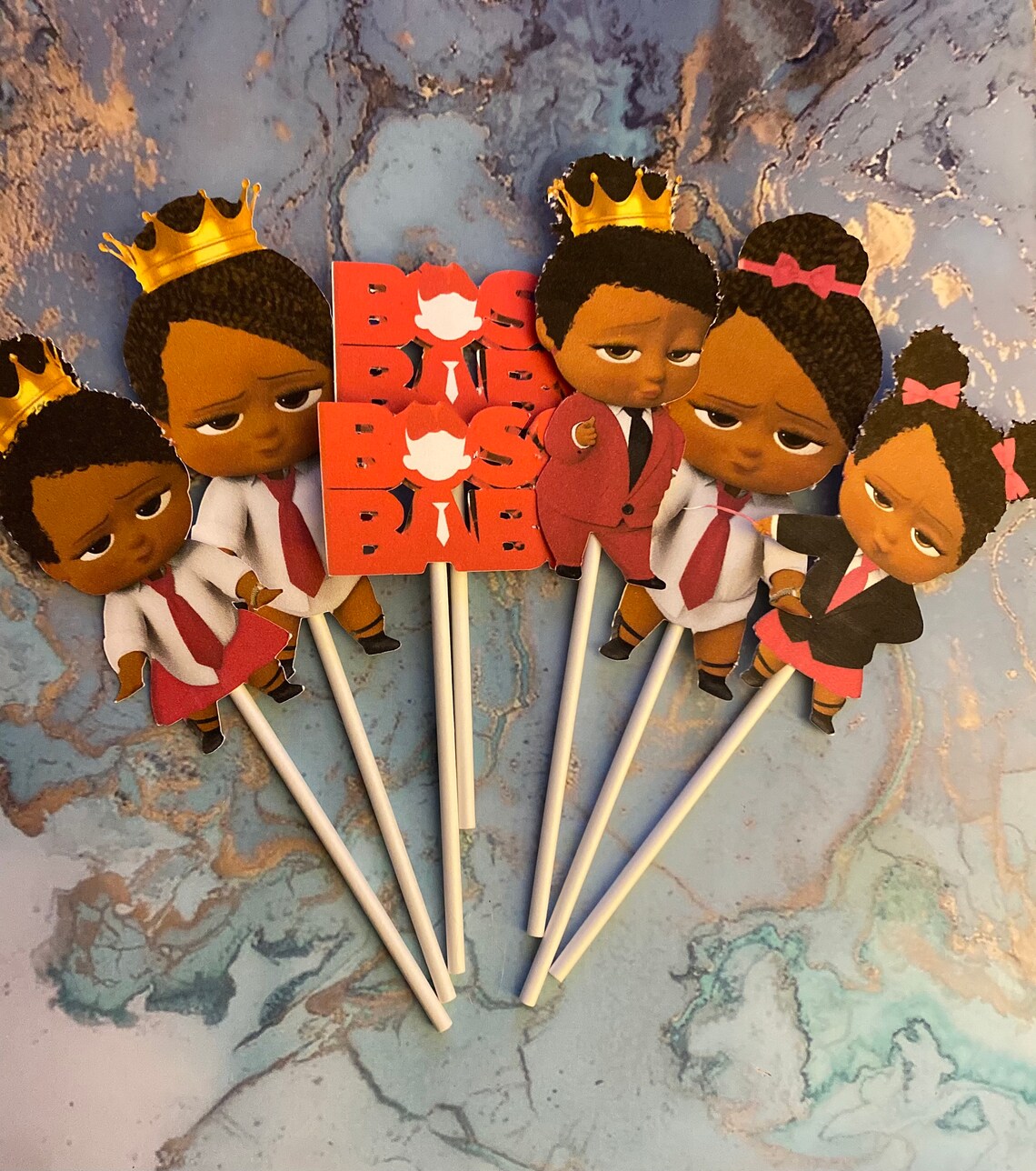 Boss Baby-boss Girl-boss-girl Boss Baby Cupcake Topper - Etsy