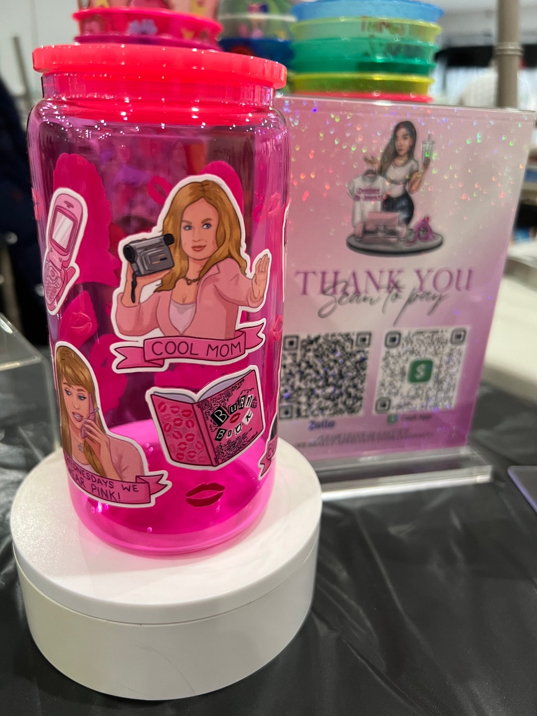 Mean Girls Burn Book Libby / Beer Can Glass and Halloween Addition Burn Book - Etsy