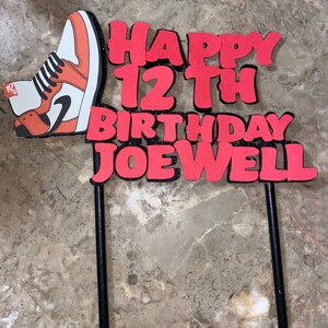 Nike-sneaker-caketopper-nike Sneaker - Etsy